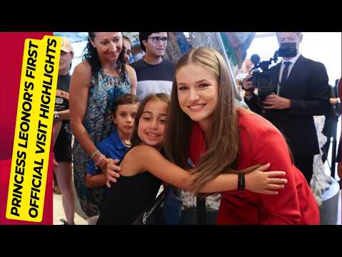 Lady in red | Princess Leonor’s  Fashion and engagements | 1st official visit | Full coverage