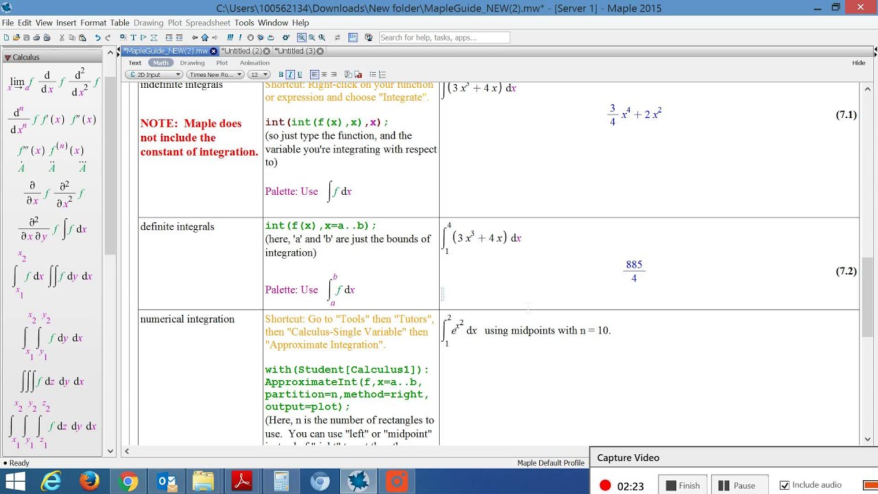 MapleTA Calc1 8 - YouTube