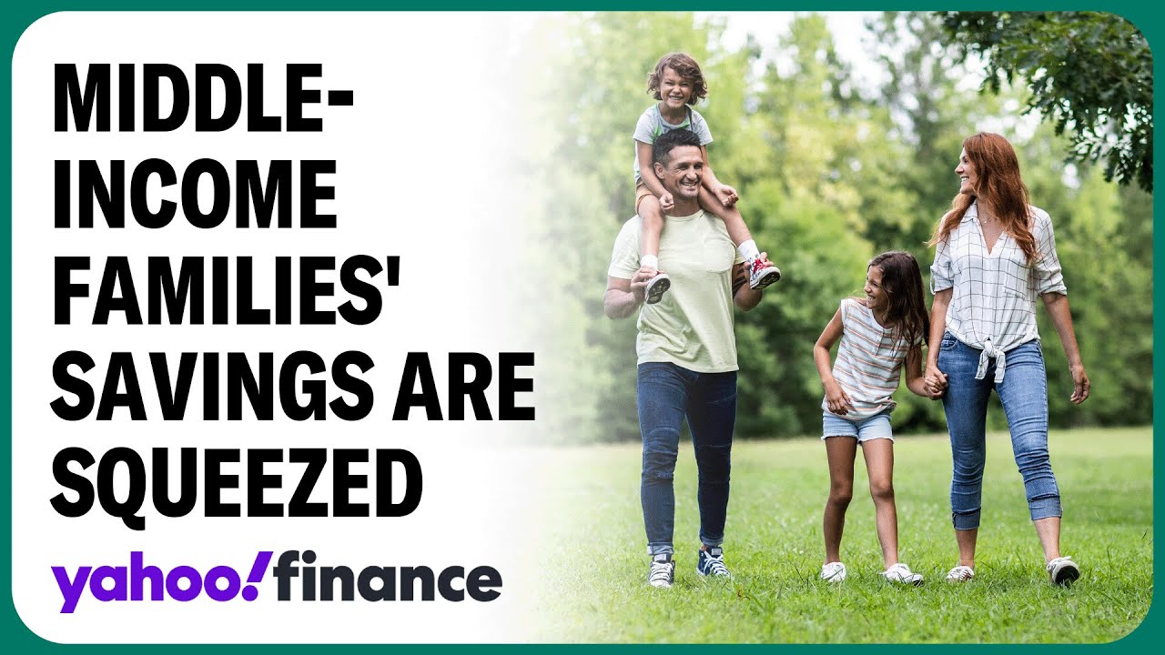 Middle-income families feel 'high level of stress' about savings - YouTube