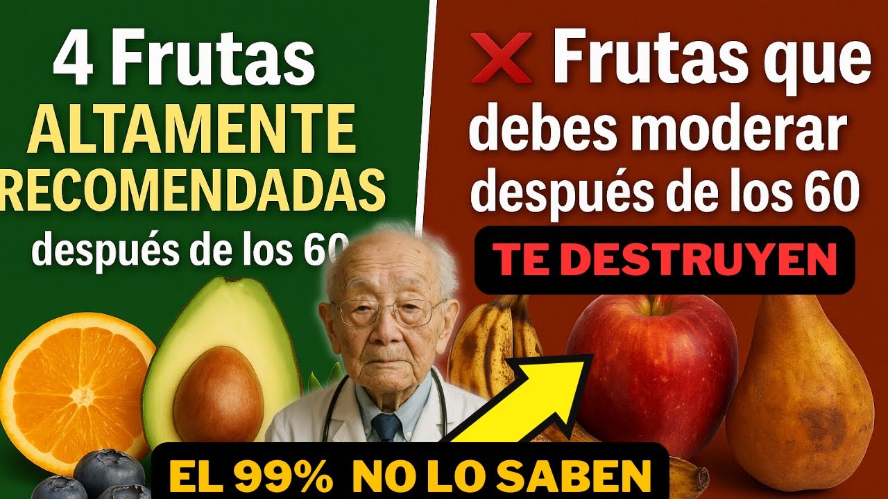 ¿Tienes más de 60 años? ¡4 frutas que DEBES comer y 4 que NUNCA debes ...