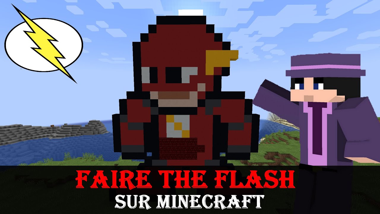 [TUTO] Comment faire The Flash en pixel art sur Minecraft ⚡ - YouTube