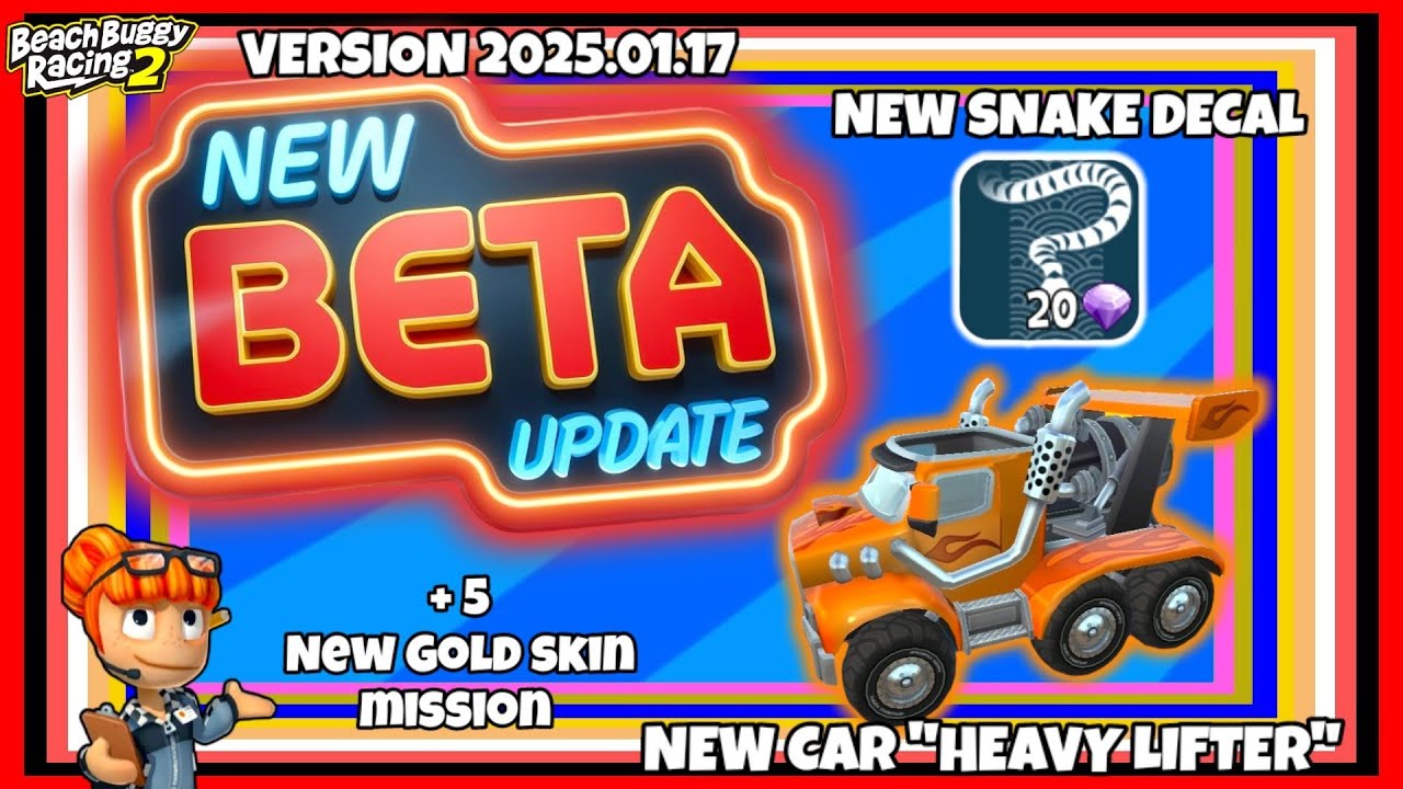 New Beta UPDATE!! ver.2025.01.17 | New Car "Heavy Lifter" + 5 New Gold ...