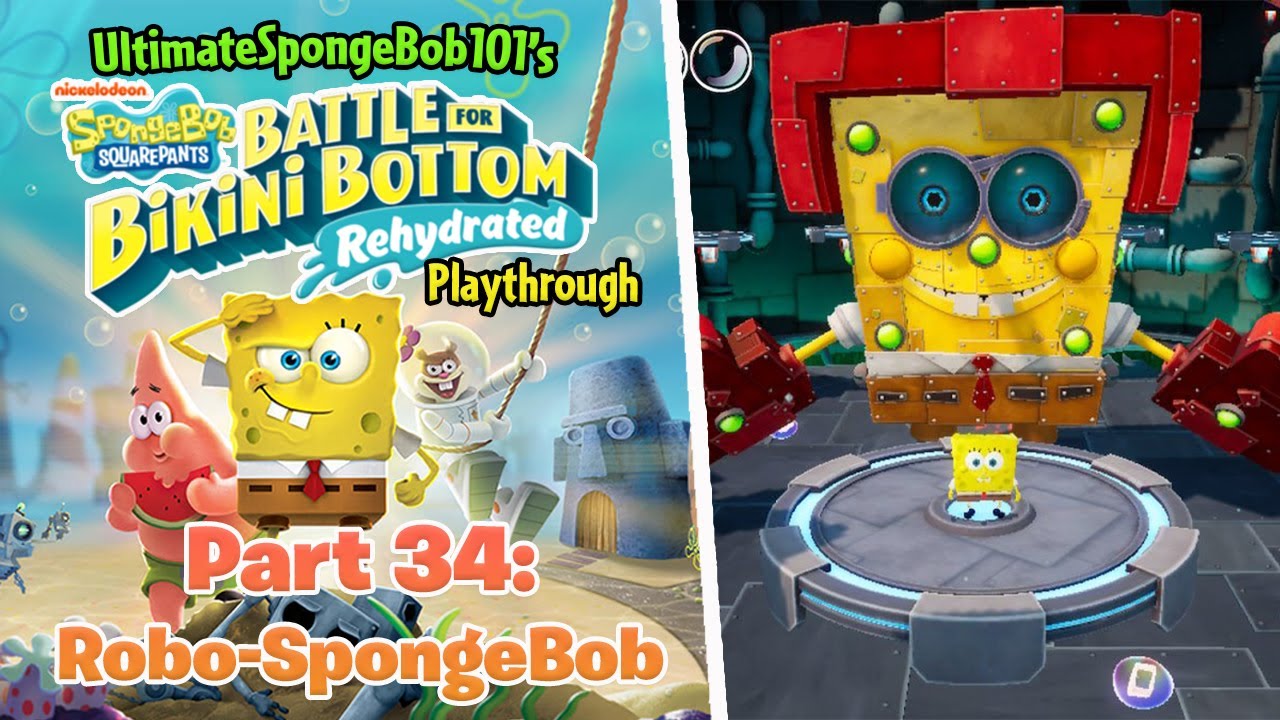 Robo-SpongeBob Boss Battle | SpongeBob: Battle for Bikini Bottom ...
