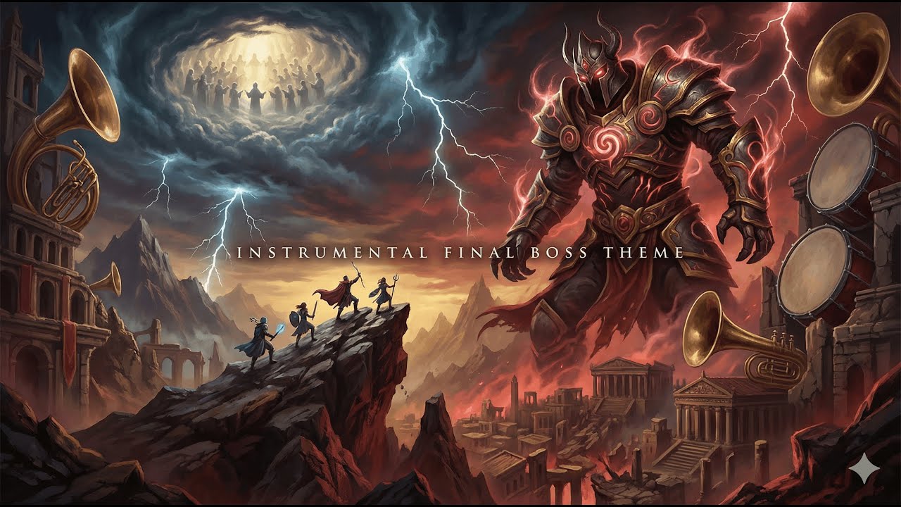 ⚔️ EPIC Final Boss Theme Music 🎻 Thunderous Orchestral RPG Music 🎲 ...