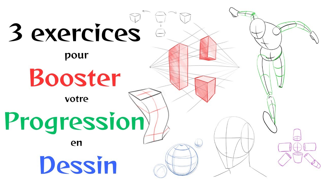 3 exercices pour Booster votre Progression en Dessin - YouTube
