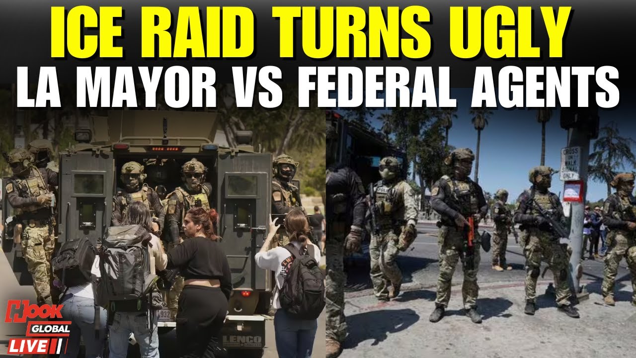 ICE Raids LIVE: LA Mayor Bass Faces Off With Armed Federal Agents ...