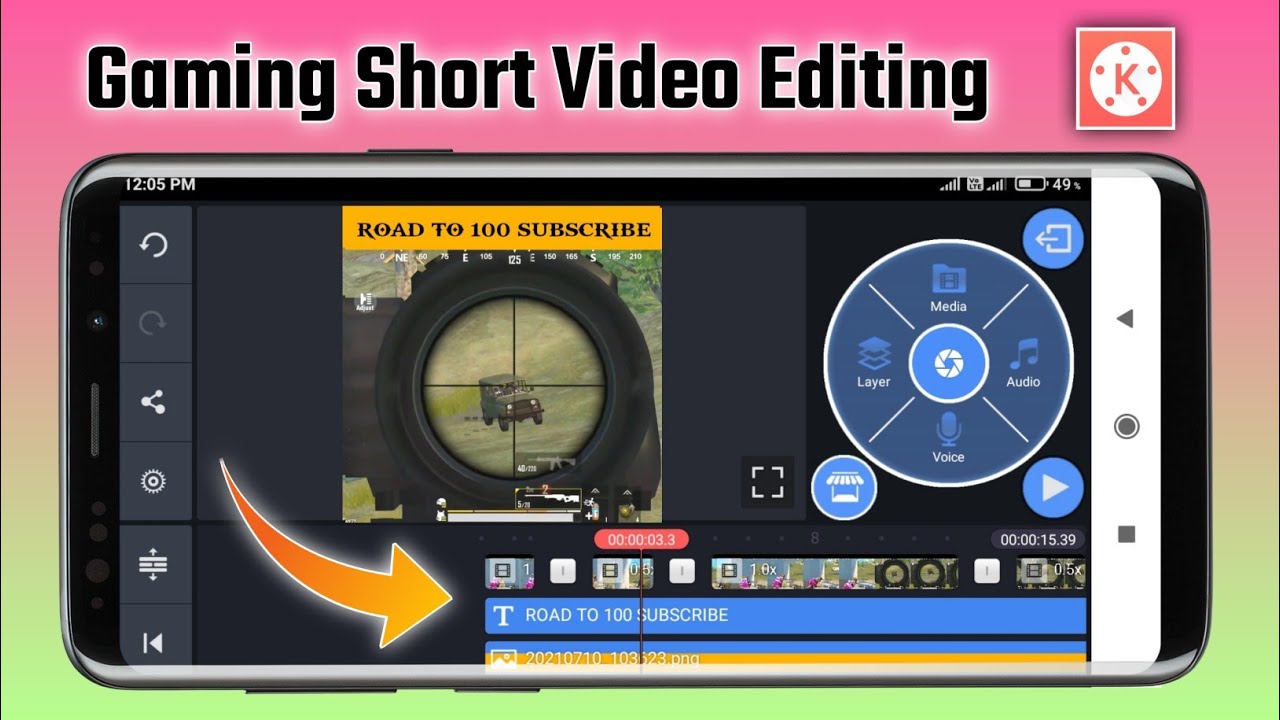 How to make gaming short video editing in kinemaster || gaming short ...