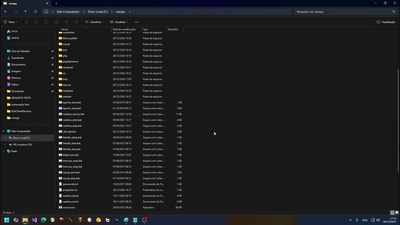 resolver bug na hora de fechar o xampp (Error: cannot create file) - YouTube
