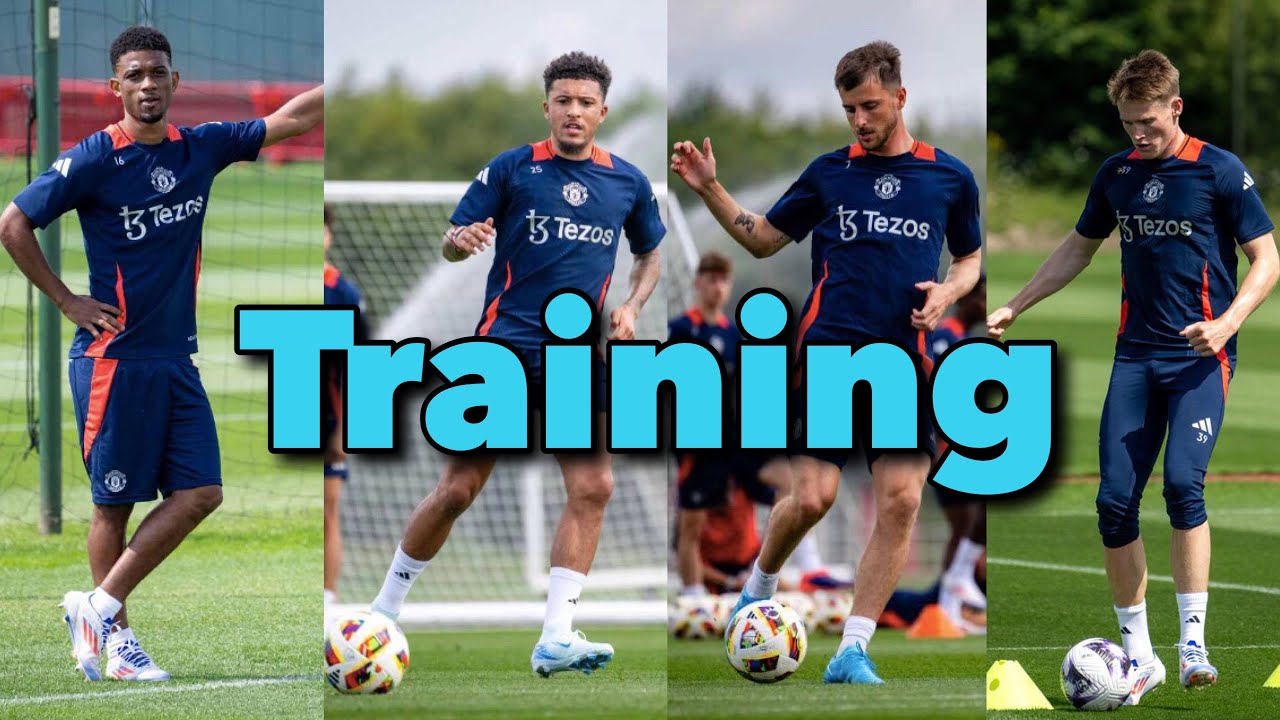 Manchester United Pre-Season Training 18th July | Sancho, Mason Mount ...