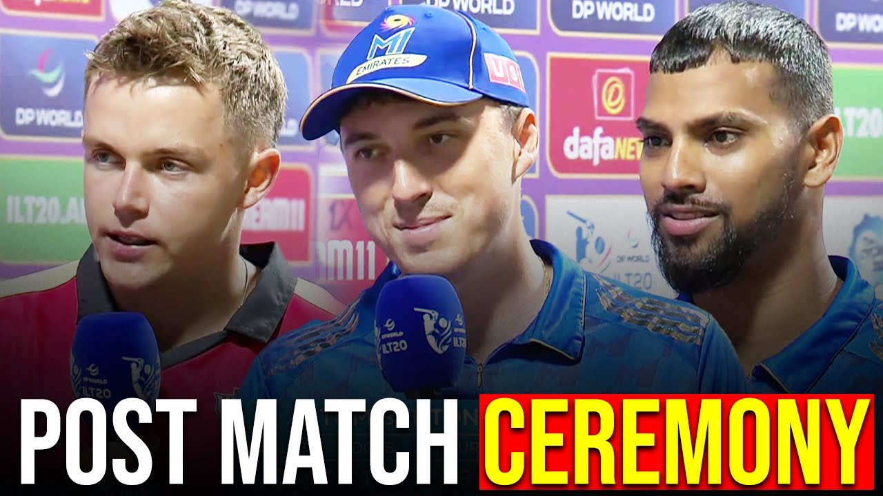 Post Match Ceremony | MI Emirates vs Desert Vipers | Match 22 | DP ...