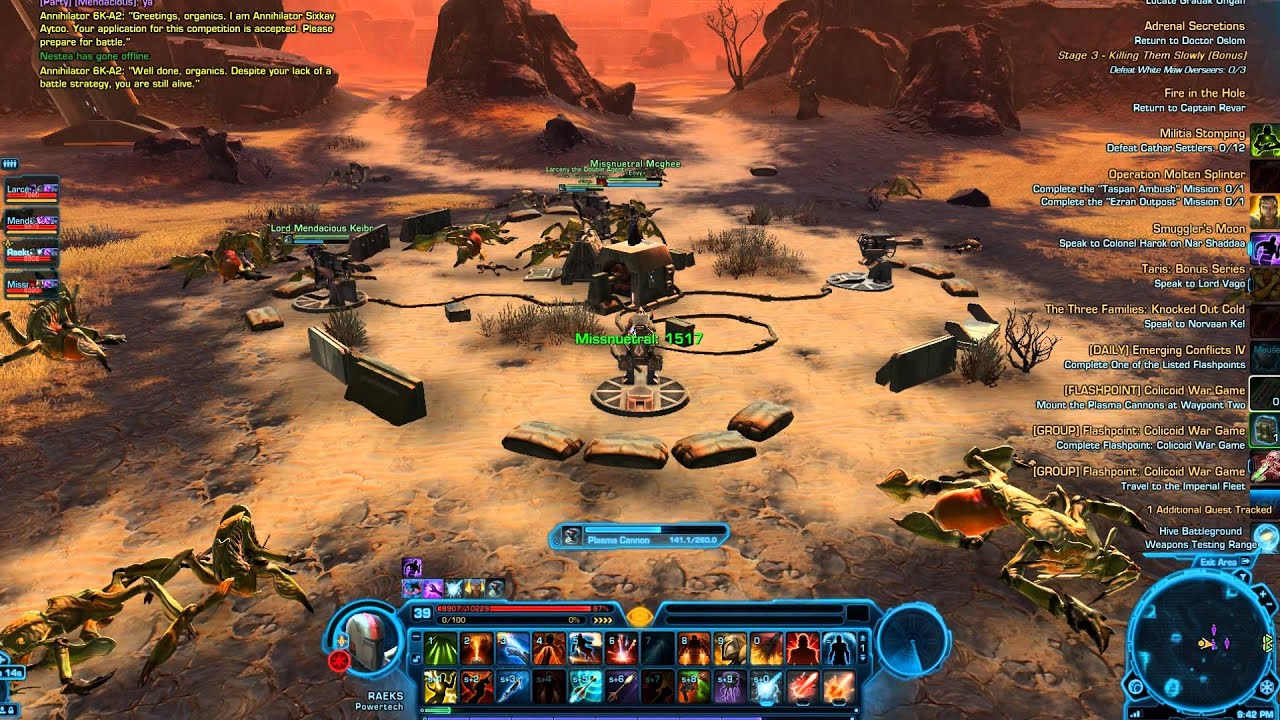 SWTOR Guide - The Colicoid War Games - First Encounter - YouTube