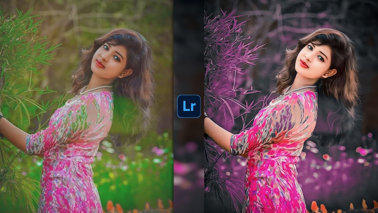 Dark And Pink Colour Photo Editing | Lightroom Photo Editing Kaise Kare ...