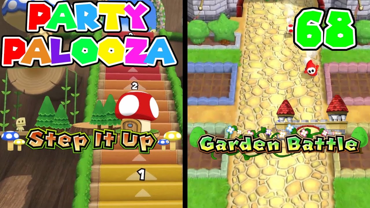 Party Palooza | Mario Party 9: Step It Up & Garden Battle - YouTube