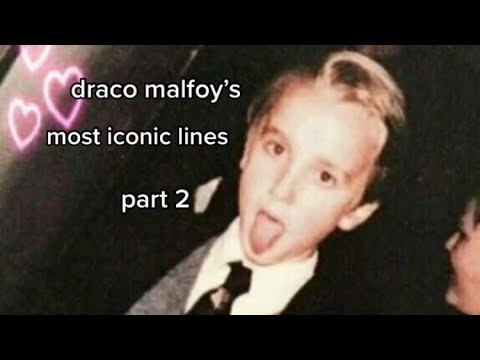 draco malfoy’s most iconic lines. part 2😛 - YouTube