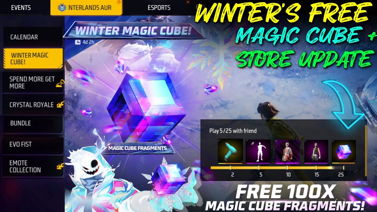 WINTER FREE MAGIC CUBE+ STORE UPDATE🔥 - - YouTube