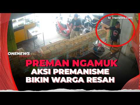 Heboh! Preman Ngamuk Bawa Sajam, Paksa Pedagang Beri Martabak | OneNews Update