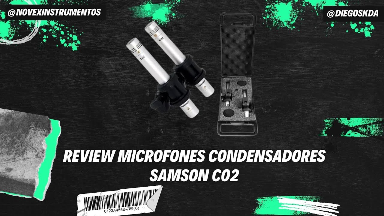 Review Microfones Condensadores Samson C02 - YouTube
