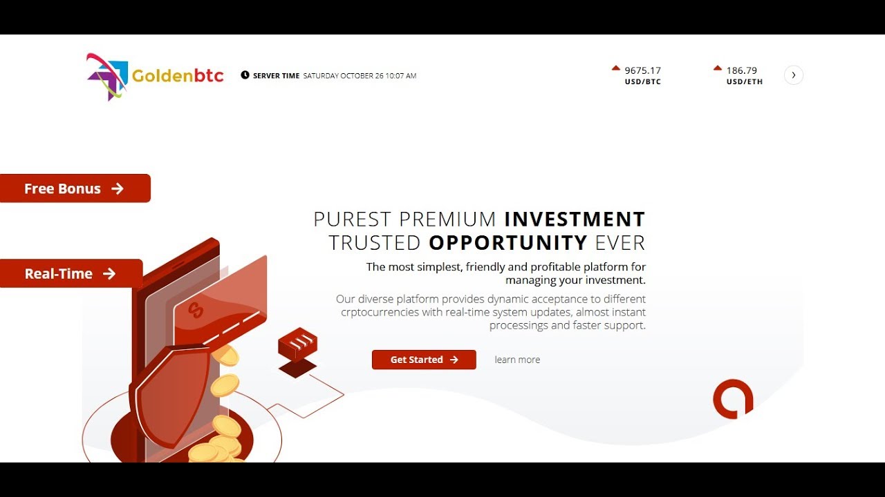 Instant Withdrawal | Goldenbtc New Site Hyip Site | Minimum Investment 1$ - YouTube