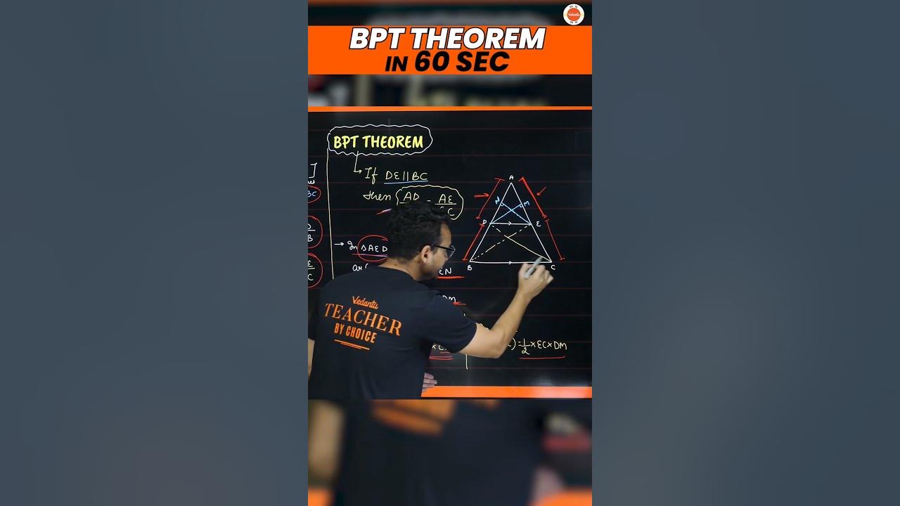 Bpt Theorem Proof In 60 Sec⏱️ Basic Proportionality Theorem Class 10