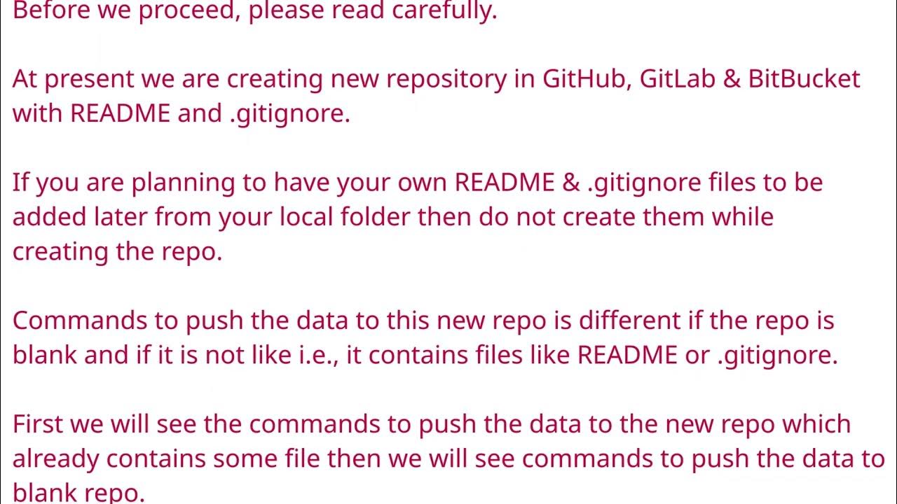 GIT create a new repo in GitHub, GitLab & BitBucket and push the data ...