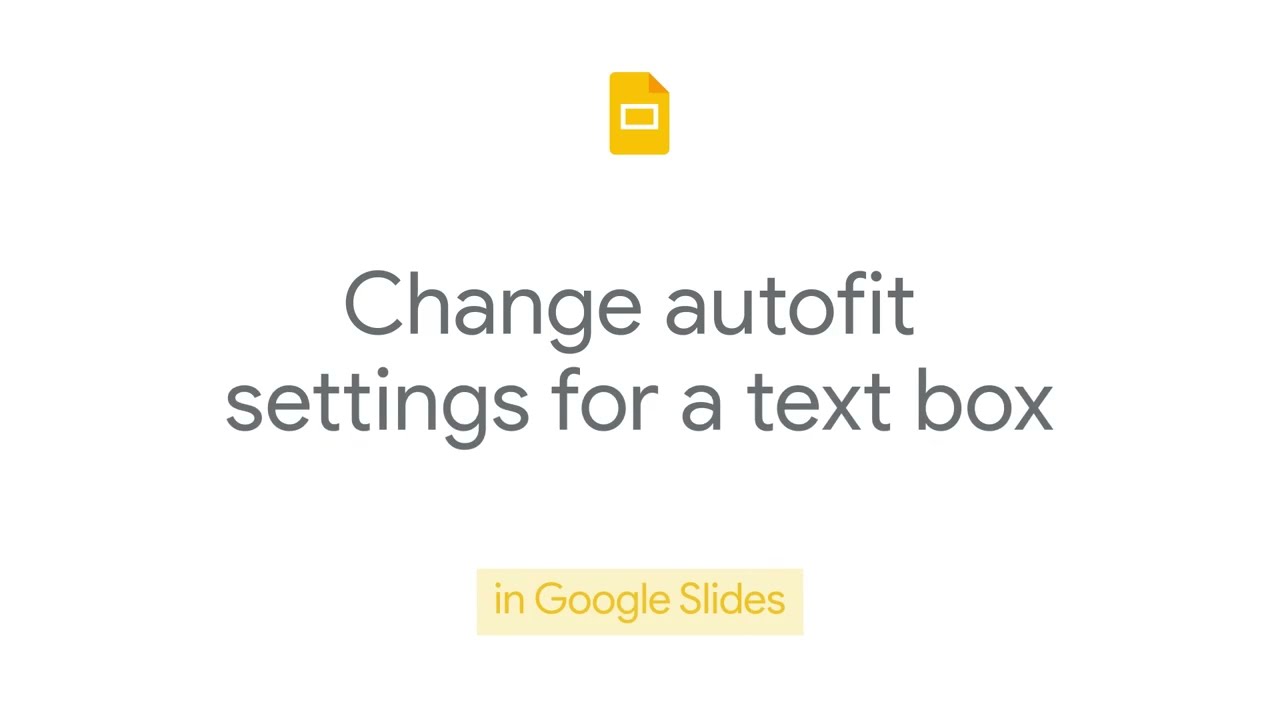 How To Change Autofit Settings In Google Slides YouTube How To Change Autofit Settings In Google Slides YouTube