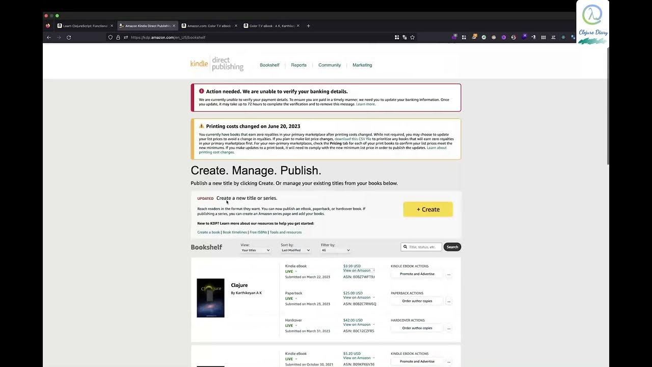 My Clojure book breaks Amazon - YouTube