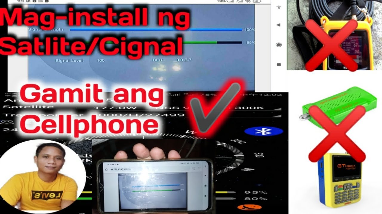 Cignal/Satlite installation Gamit ang cellphone. - YouTube