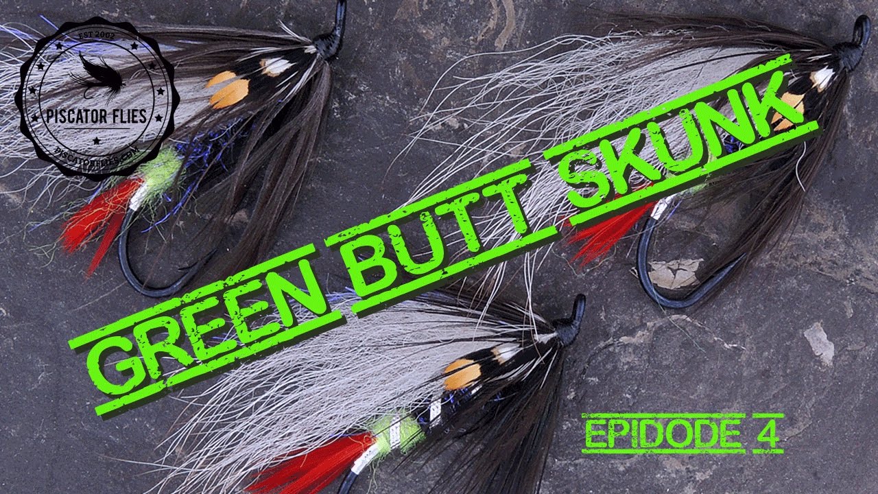 How to tie Green Butt Skunk Steelhead Fly - Episode 4 Piscator Flies ...