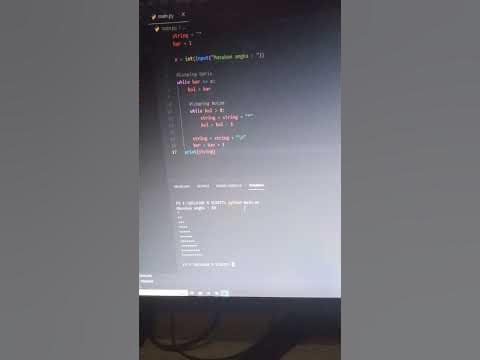 Kode program bintang python | input dari user - YouTube