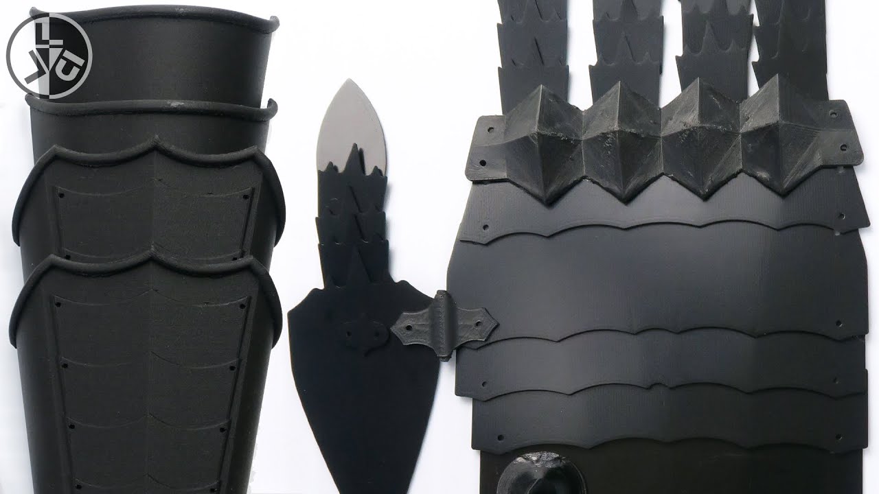 How to Make 3D Printed Ringwraith Gauntlets - YouTube