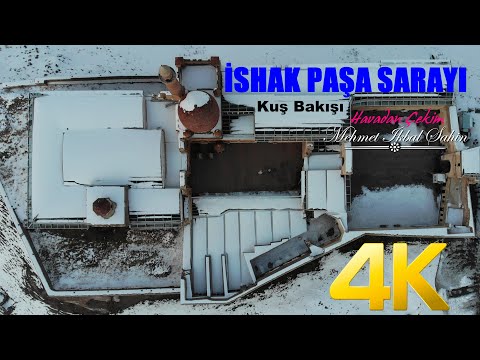 İshak Paşa Sarayı - Kuş Bakışı (Doğubeyazıt) 4K Havadan Çekim - 3 Şubat 2021 Çarşamba