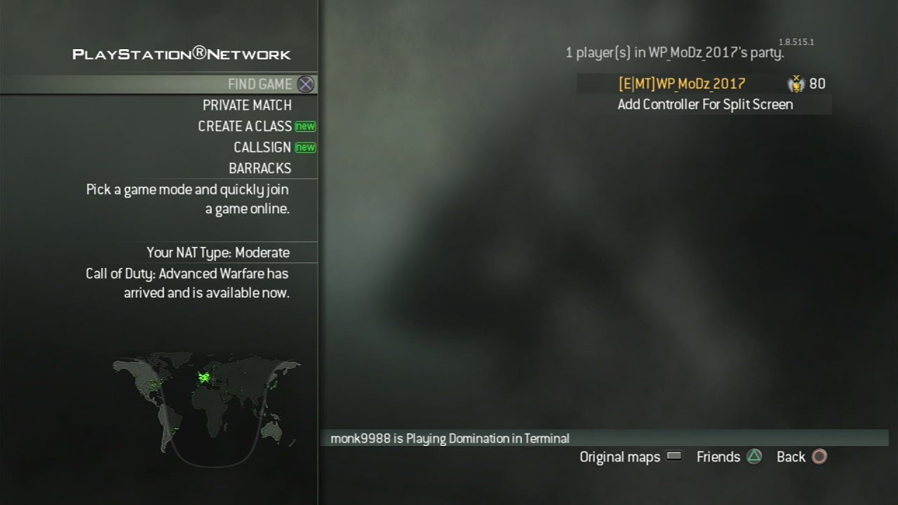 Playing MW3 PS3 - YouTube