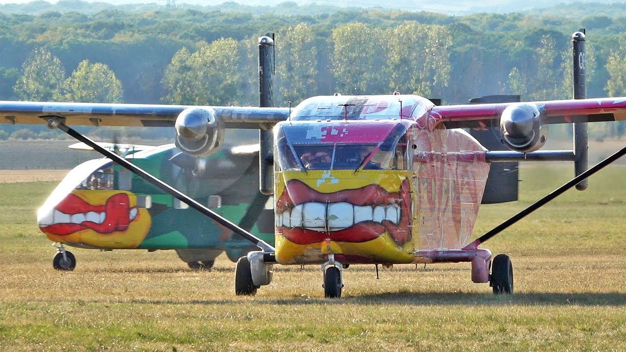 "The Flying Shoebox"👄 Short SC7 Skyvan OE-FDN / FDI take off & landing ...