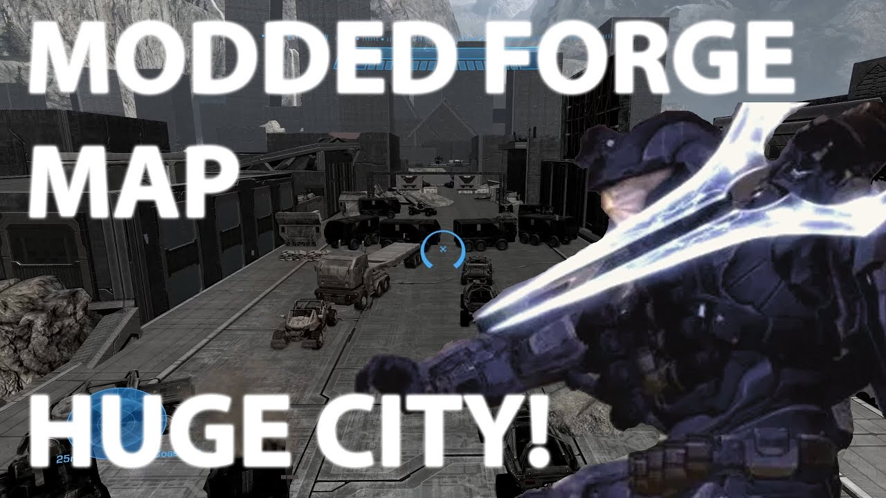 Modded Halo Reach Forge Map- HUGE City! Forging the Zombie Apocalypse ...