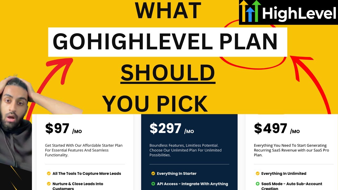 GoHighLevel Pricing Explained: $97, $297, or $497 *ONLY ONE CORRECT ...
