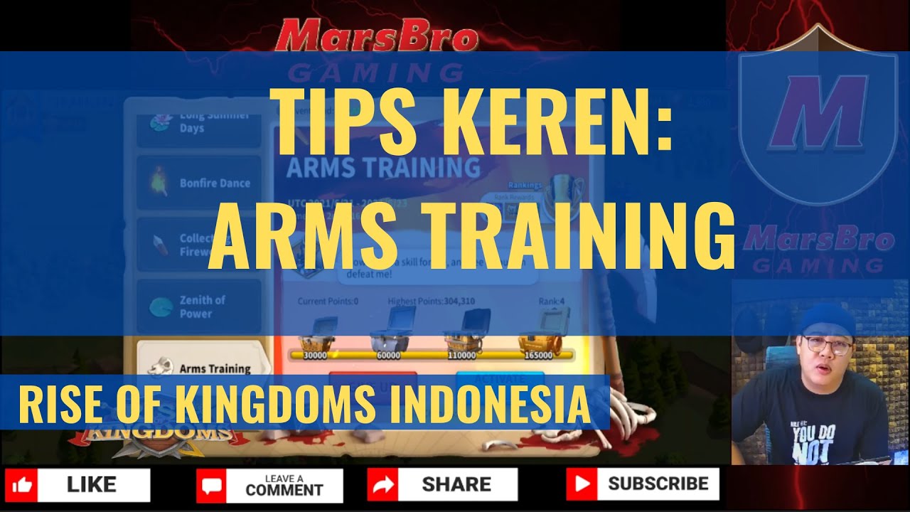 TIPS ARMS TRAINING [ RISE OF KINGDOMS INDONESIA ] - YouTube