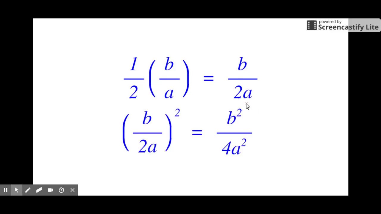 Completing the Square on Standard Form - YouTube