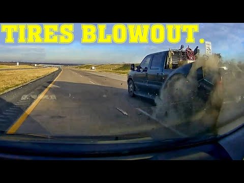 Tires Blowout. One of Most Dangerous Situation for Drivers.