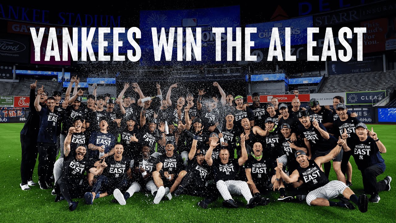 Yankees Clinch the AL East | NEW YORK YANKEES 2024 - YouTube