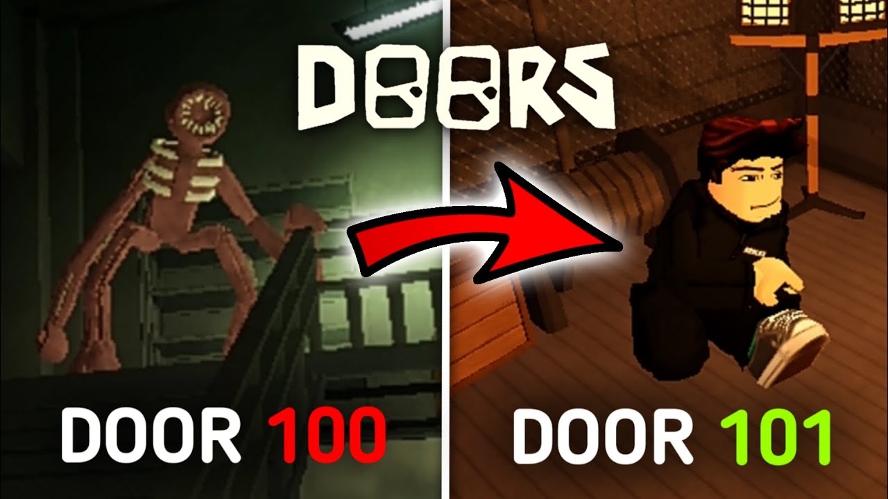 How To Beat Door 100 In Roblox Doors Hotel Update Youtube