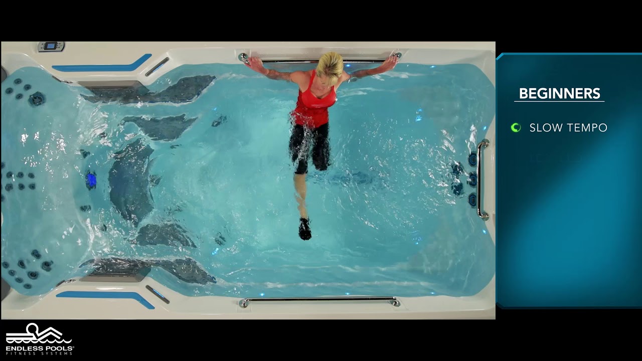 Swim Spa Water Workout: Bicycle Kicks - YouTube