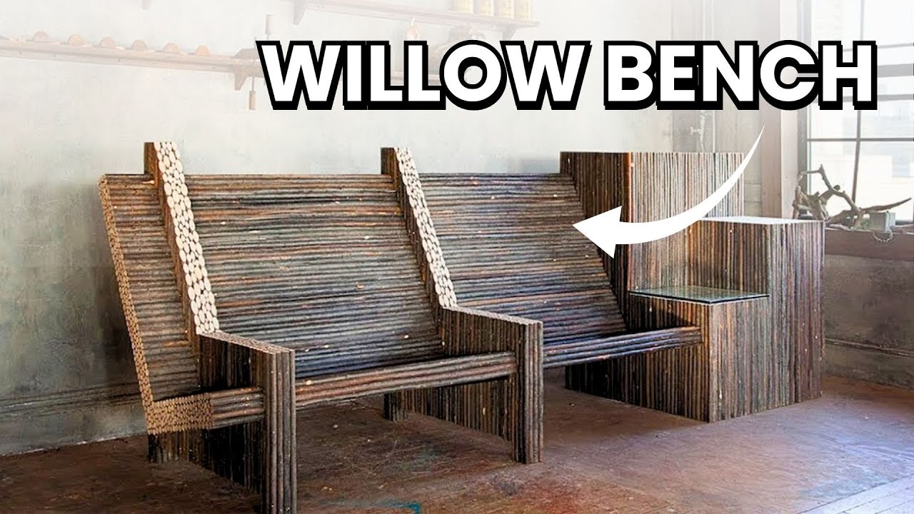 Custom Willow Bench Timelapse by Charlie Baker - YouTube