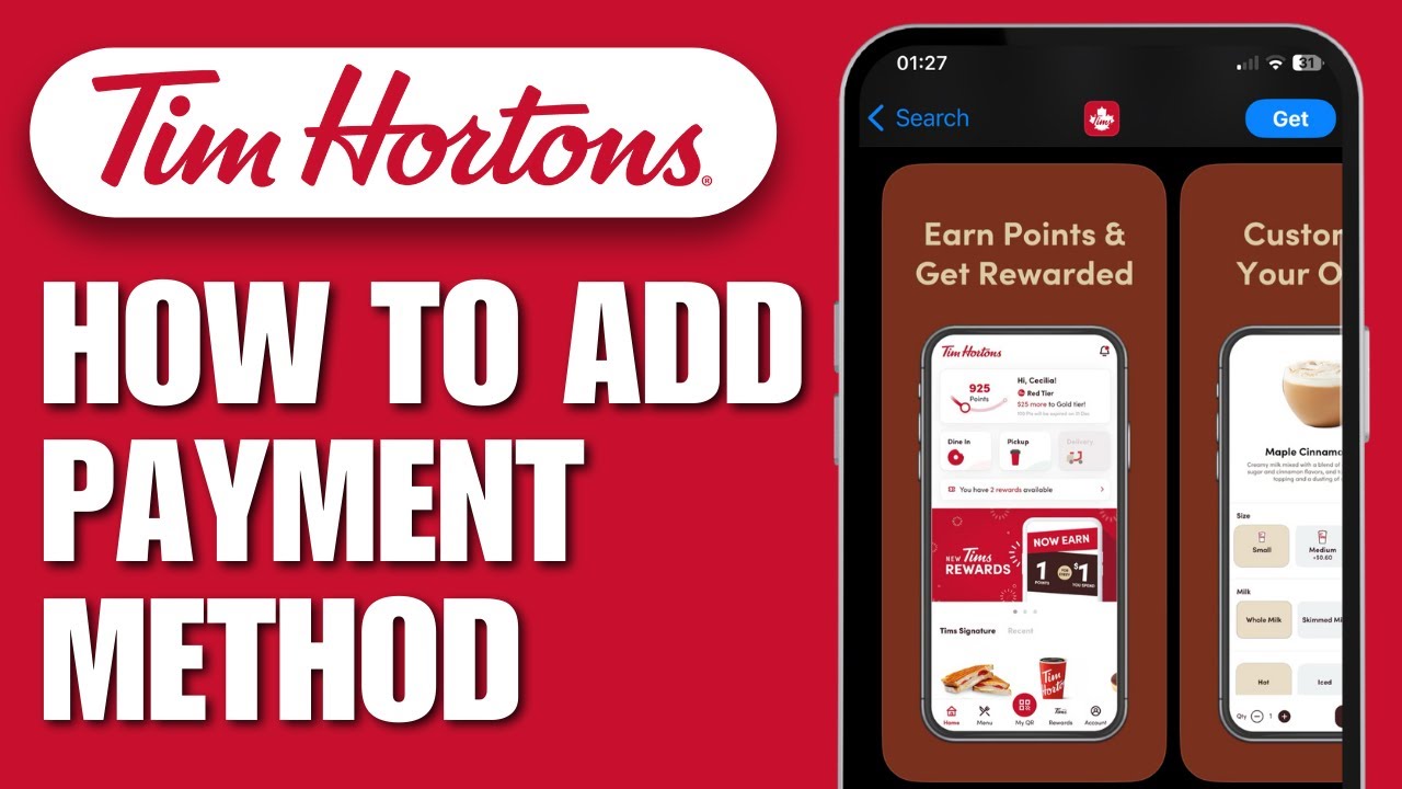 How to Add Payment Method on Tim Hortons (2023) - Full Guide - YouTube