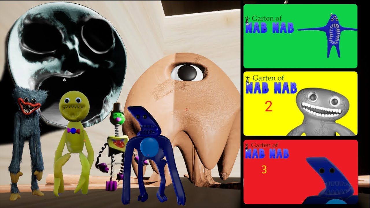 Garten of NabNab chapter 1/2/3! New kingdon of monsters? full gameplay ...