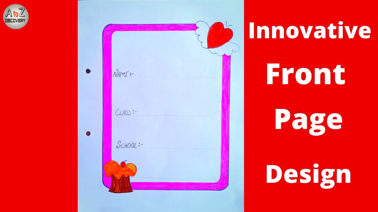 How To Make Front Page Of Project File Border Design Colourful Border Design For White Paper How To Make Front Page Of Project File Border Design Colourful Border Design For White Paper