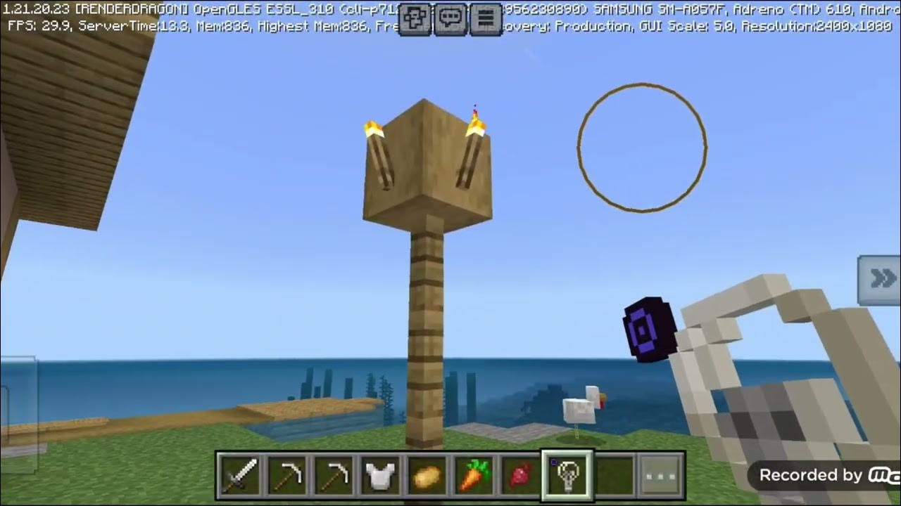 Minecraft Light block village (command) - YouTube