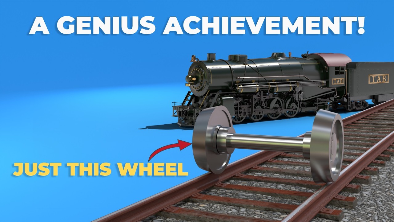 Interesting FACTS About the GENIUS DESIGN of Train Wheels - YouTube