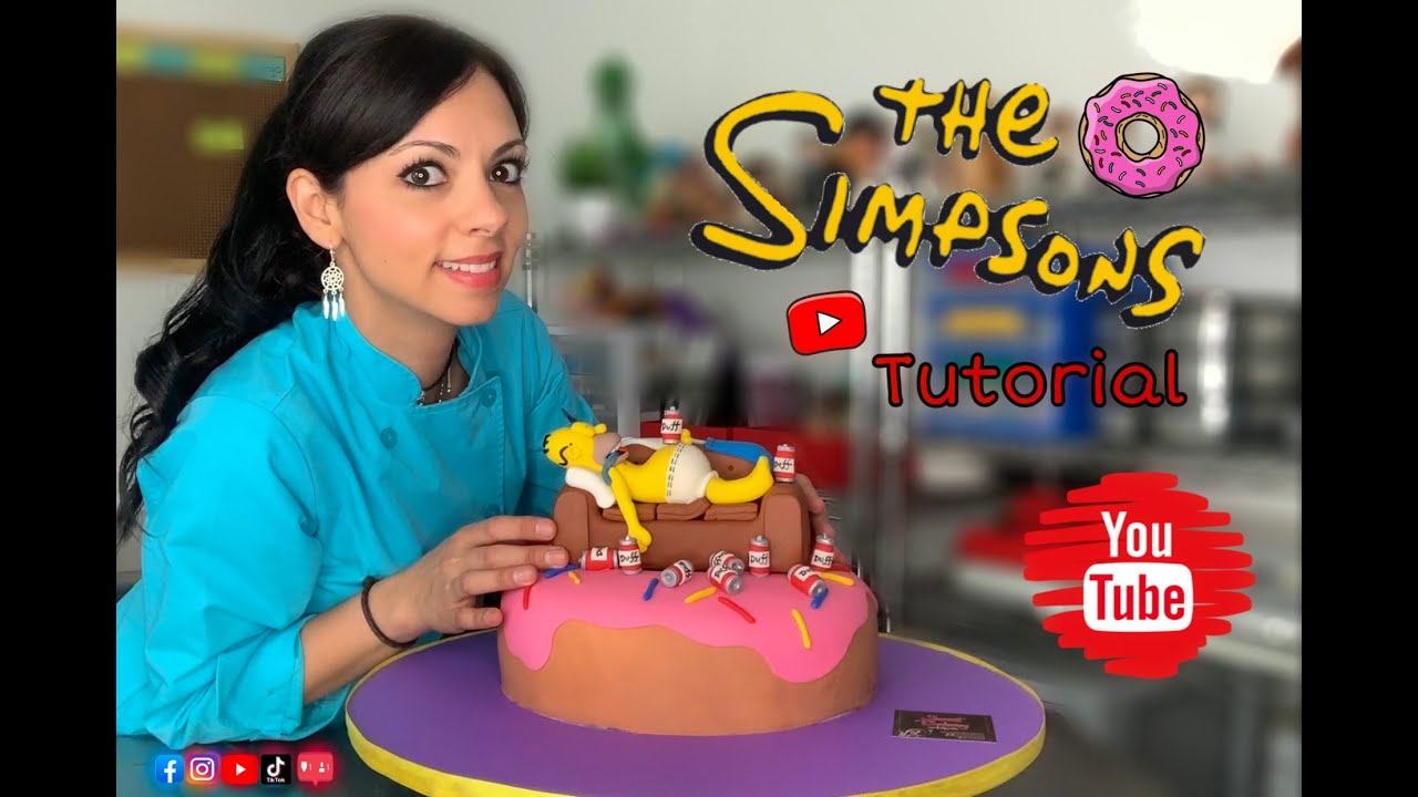 Homero Simpson Cake - YouTube