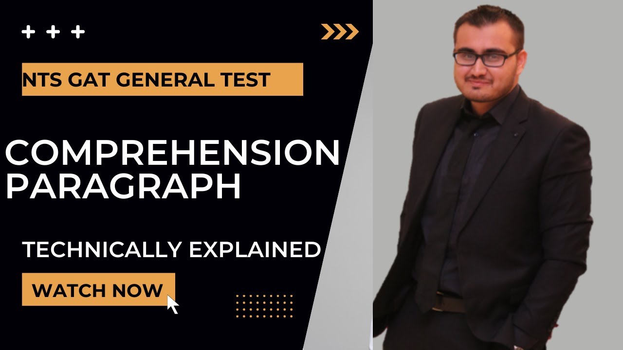 NTS Comprehension paragraph| Part-2- NTS GAT GENERAL TEST - YouTube