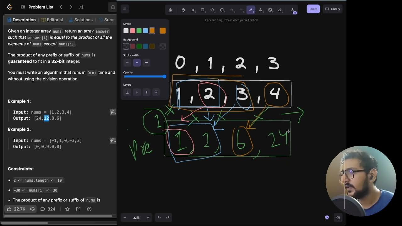 Neetcode Bind75 | Kotlin | Product of Array Except Self | Leetcode Medium | Chetan Gupta - YouTube